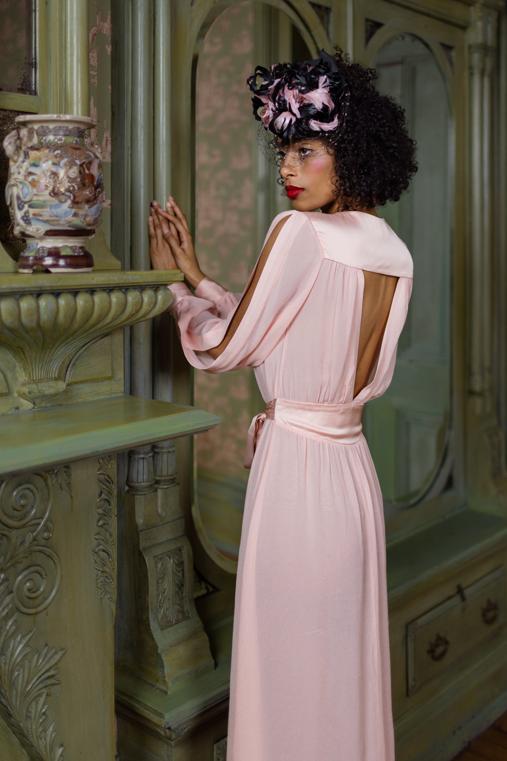 Starlet Robe - Peach - Peach Boudoir - Sale – Trashy Diva Lingerie